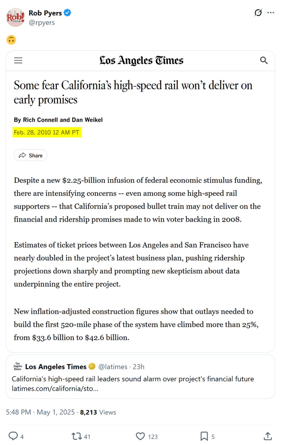 Instapundit » Blog Archive » THE SONG REMAINS THE SAME: Shot: California’s high-speed rail ...