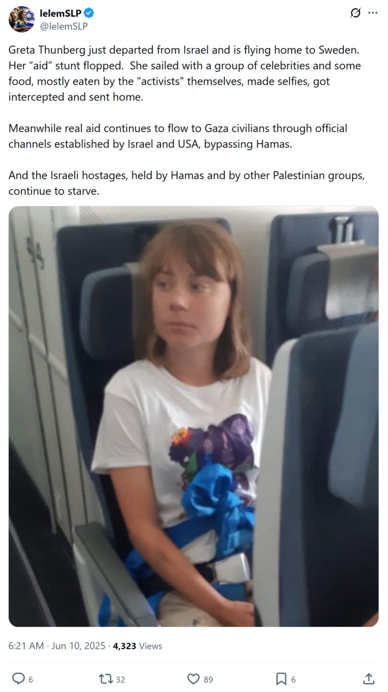 Instapundit » Blog Archive » GRETA’S BLIND EYE TO MURDER: The Israelis ...