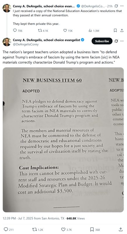 Instapundit » Blog Archive » K-12 IMPLOSION UPDATE: Teachers Union Resolves To Call Trump ...