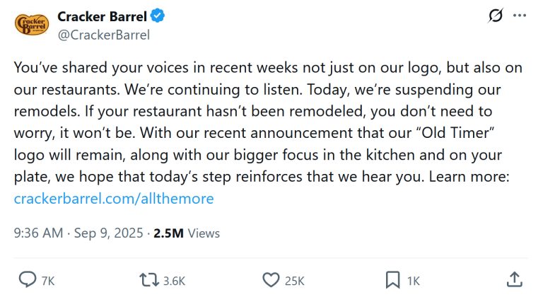 Instapundit » Blog Archive » JIM TREACHER: Cracker Barrel Surrenders ...